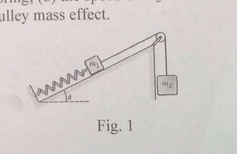Solved Two blocks with masses m1=2kg and m2=3kg hang on | Chegg.com