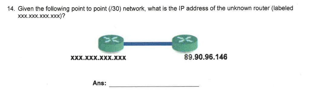 Solved 1 The Following Shows A Network With Two Subnets A