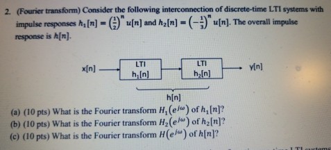 Solved (Fourier transform)Consider the following | Chegg.com