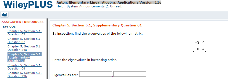 Solved Anton, Elementary Linear Algebra: Applications | Chegg.com