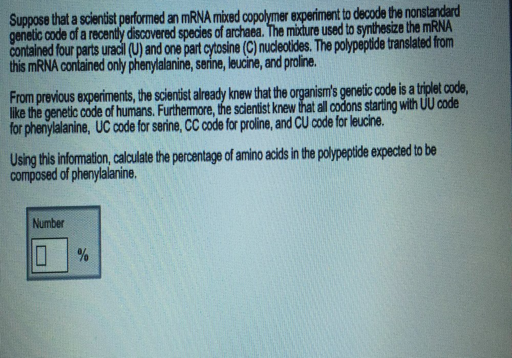Solved Suppose that a scientist performed an mRNA mixed | Chegg.com