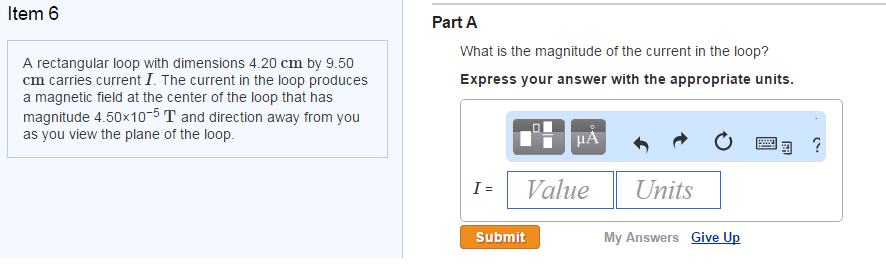 Solved Item 6 A rectangular loop with dimensions 4.20 cm by | Chegg.com