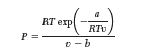 The Dieterici equation of state is given by: (a) | Chegg.com
