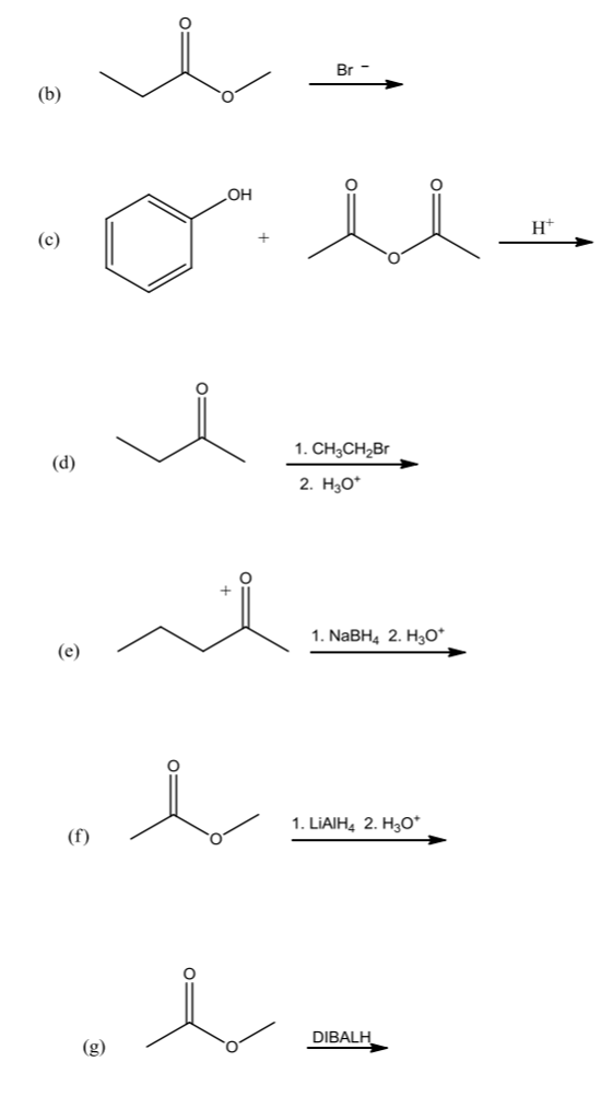 Solved Draw structural formula(s) for the major organic | Chegg.com