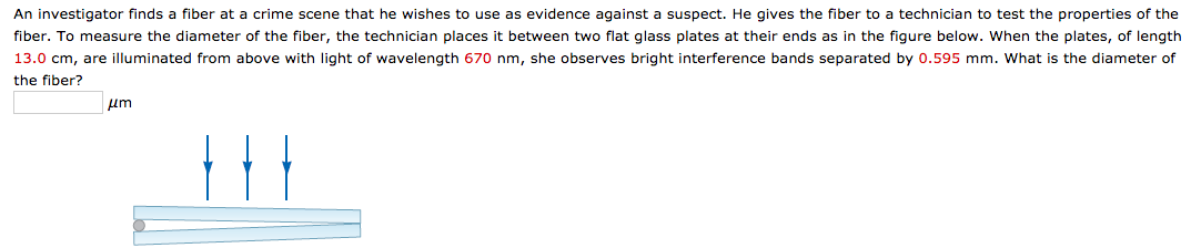 Solved An investigator finds a fiber at a crime scene that | Chegg.com