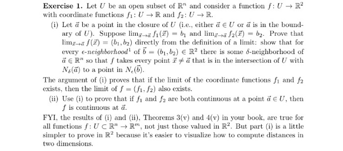 Let U be ail open subset of R^n and consider a | Chegg.com