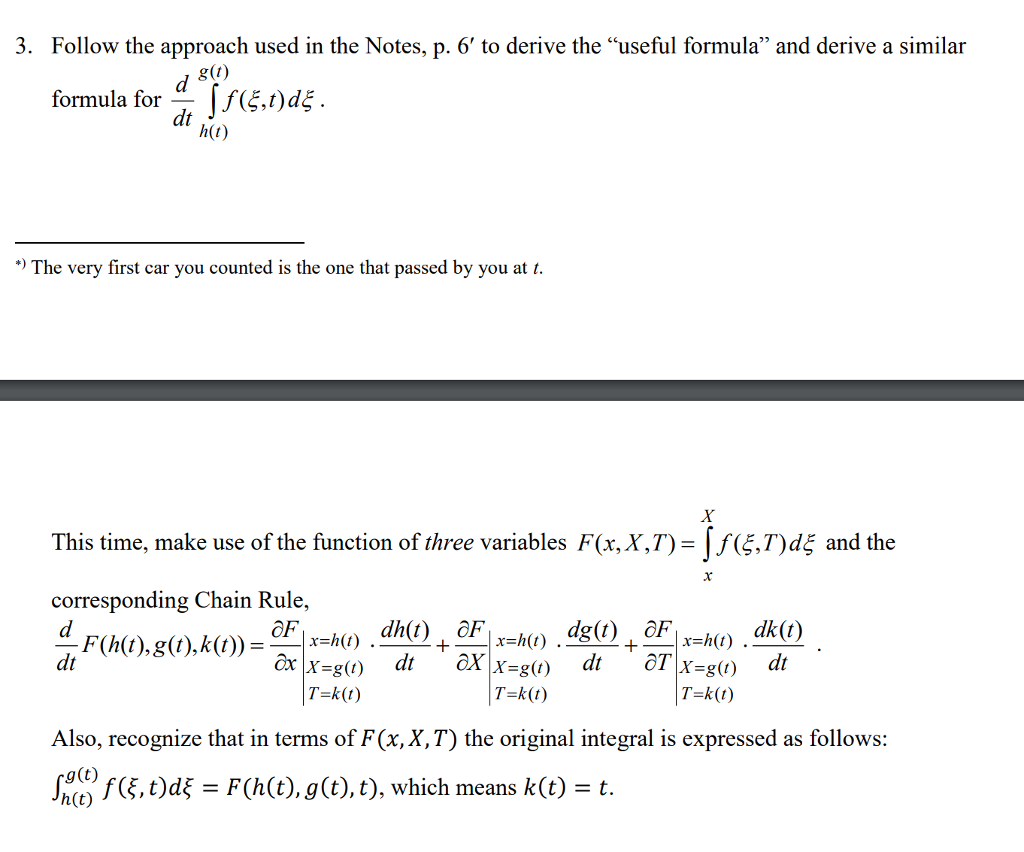 Solved 3. Follow the approach used in the Notes, p. 6' to | Chegg.com