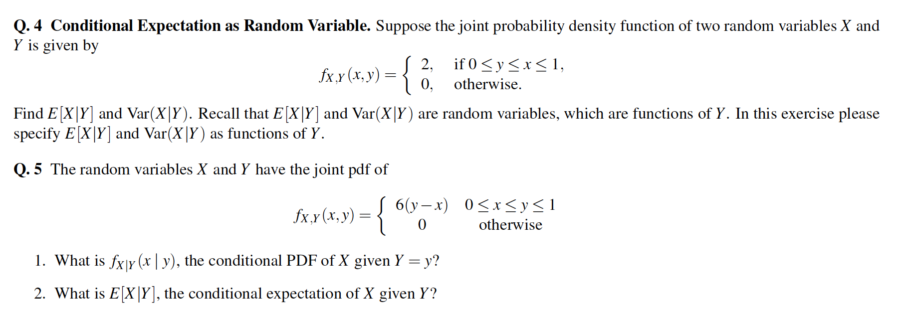 Solved Suppose the joint probability density function of two | Chegg.com