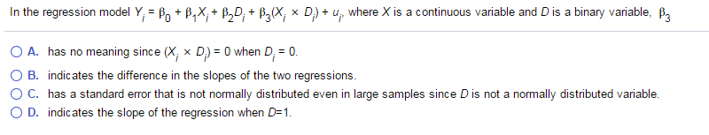 Solved In the regression model Y_i = beta_0 + beta_1 X_j + | Chegg.com