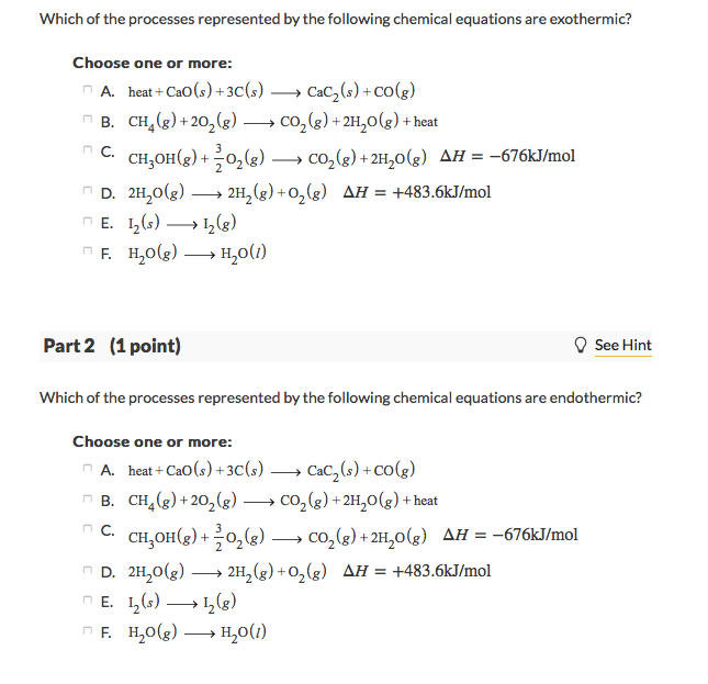 Solved Which of the processes represented by the following | Chegg.com