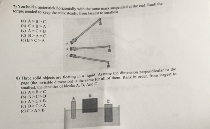 Solved ou hold a meterstick horizontally with the same | Chegg.com