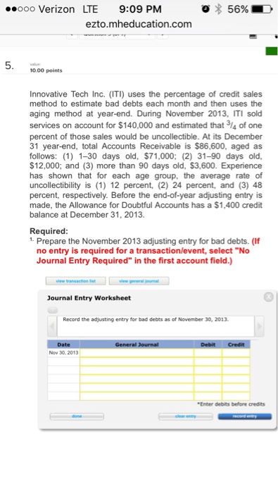 Solved No Journal Entry Required Accounts Payable Accounts | Chegg.com