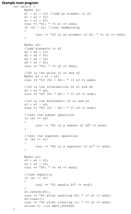 Solved Objective Design classes, arrays in classes, operator | Chegg.com