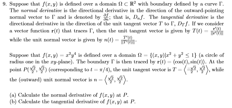 Solved Suppose that f(x, y) is defined over a domain Ohm | Chegg.com