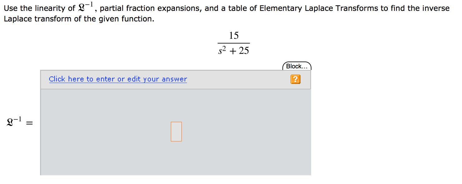Solved Use the linearity of 2-1, partial fraction | Chegg.com
