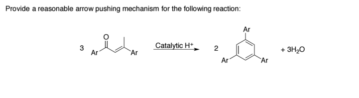 Solved Provide a reasonable arrow pushing mechanism for the | Chegg.com