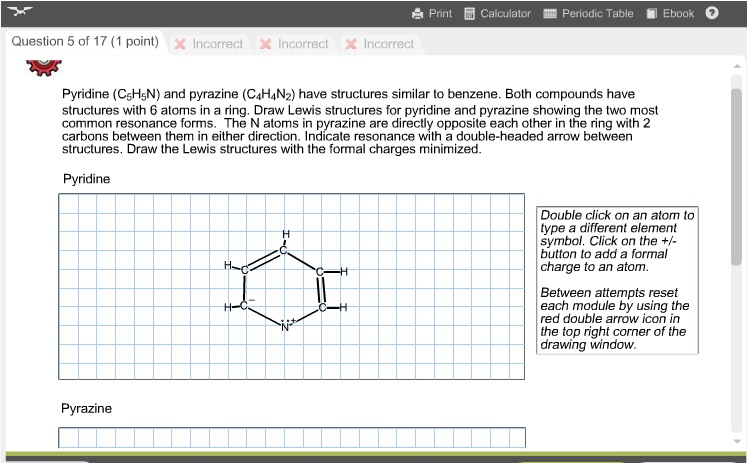 Pyrazine Lewis Structure