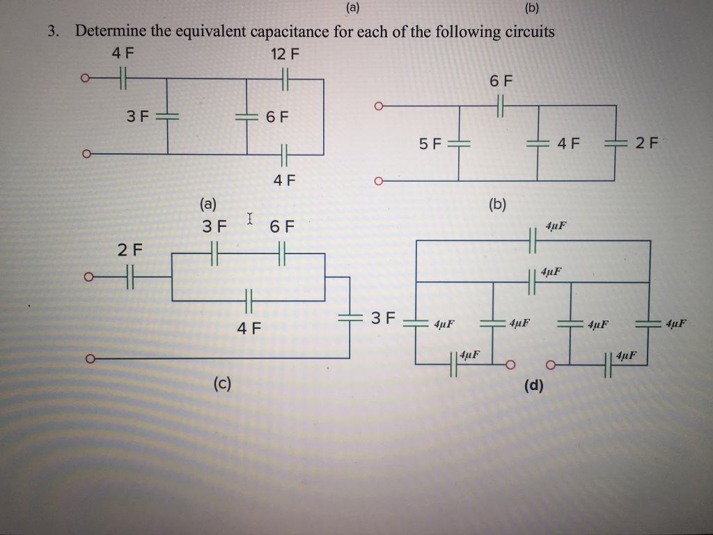 Solved Determine the equivalent capacitance for each of the | Chegg.com Solved Determine the equivalent capacitance for each of the | Chegg.com