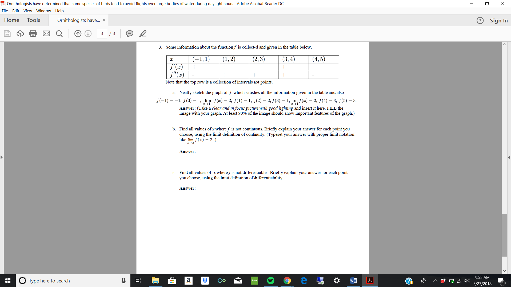 Calculus Archive | May 23 2018 | Chegg.com