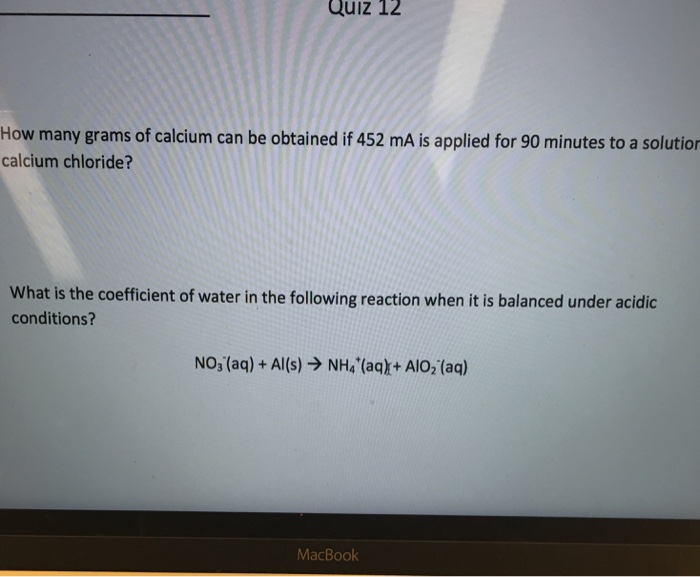 Solved How many grams of calcium can be obtained if 452 mA | Chegg.com