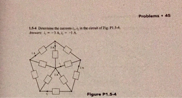 Solved Determine the currents i1, i2 in the circuit of Fig. | Chegg.com