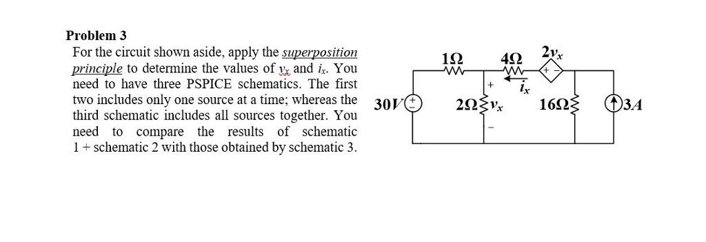 Solved Problem.3 For the circuit shown aside, apply the | Chegg.com