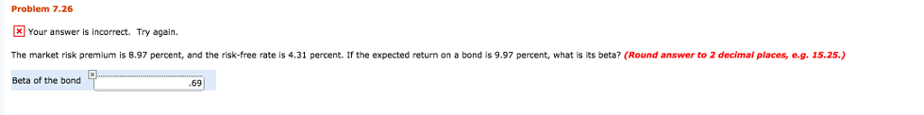 Solved Problem 7.26 x Your answer is incorrect. Try again. | Chegg.com