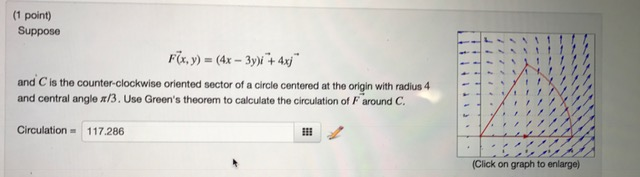 Solved Suppose F vector (x, y) = (4x - 3y)i vector + 4xj | Chegg.com
