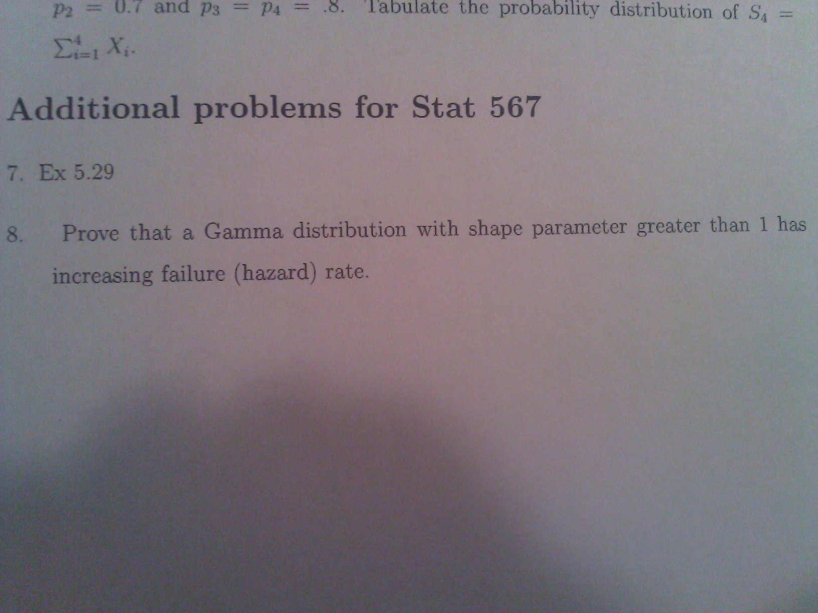 Solved Prove that a Gamma distribution with shape parameter | Chegg.com