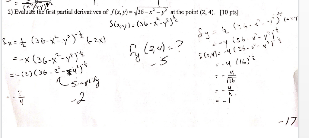 Solved Find the first partial derivatives of the following | Chegg.com
