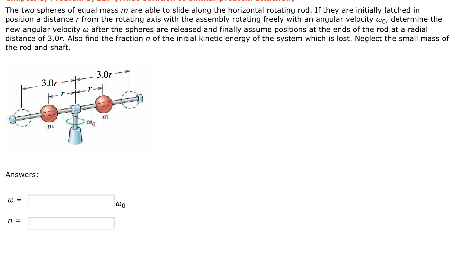 Solved The two spheres of equal mass m are able to slide | Chegg.com