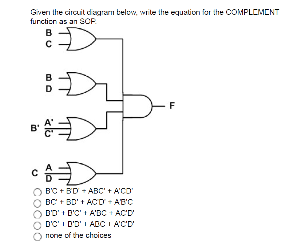 Solved Given the circuit diagram below, write the equation | Chegg.com