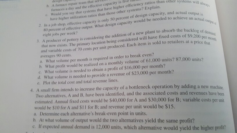 Solved designa b. A funace repair team that servit have | Chegg.com