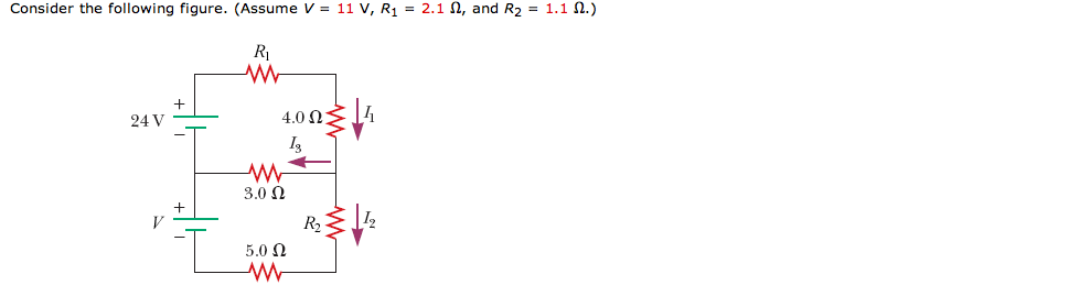 Solved Consider the following figure. (Assume V = 11 V, R_1 | Chegg.com