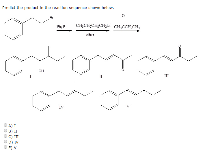 Solved Predict The Product In The Reaction Sequence Shown