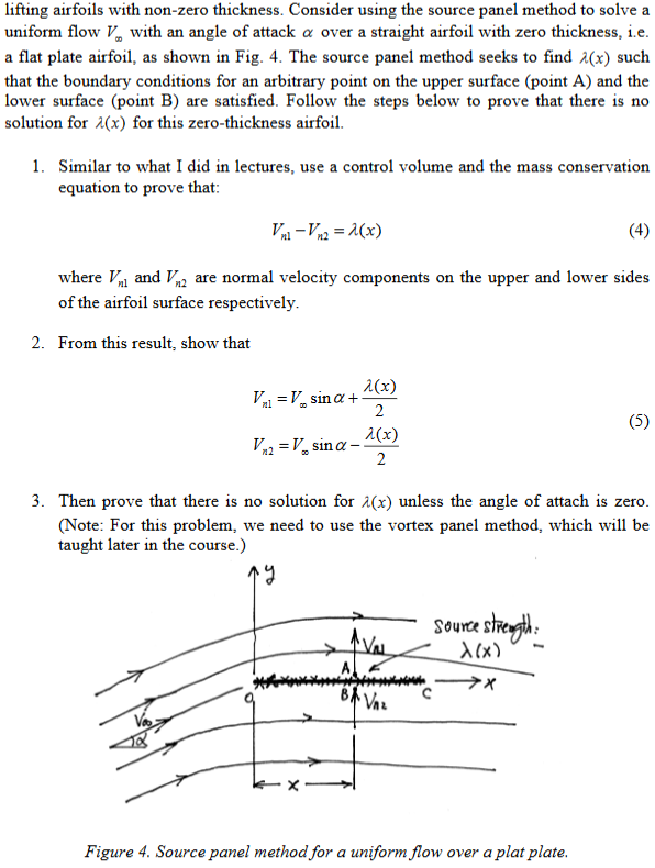 lifting airfoils with non-zero thickness. Consider | Chegg.com