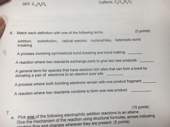 Solved Match each definition with one of the following | Chegg.com