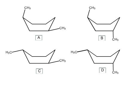 Solved For cis-1,3-dimethylcyclohexane, which structures | Chegg.com