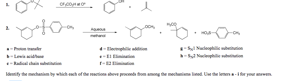 CF3CO2H at Oo 2. CH3 OCH3 Aqueous + HO3S CH3 methanol | Chegg.com