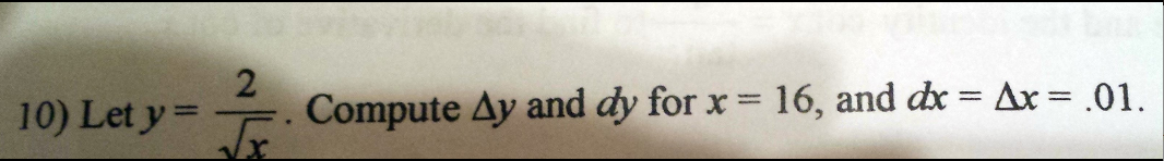 Solved i know the final answer is \(\Delta\) y = | Chegg.com