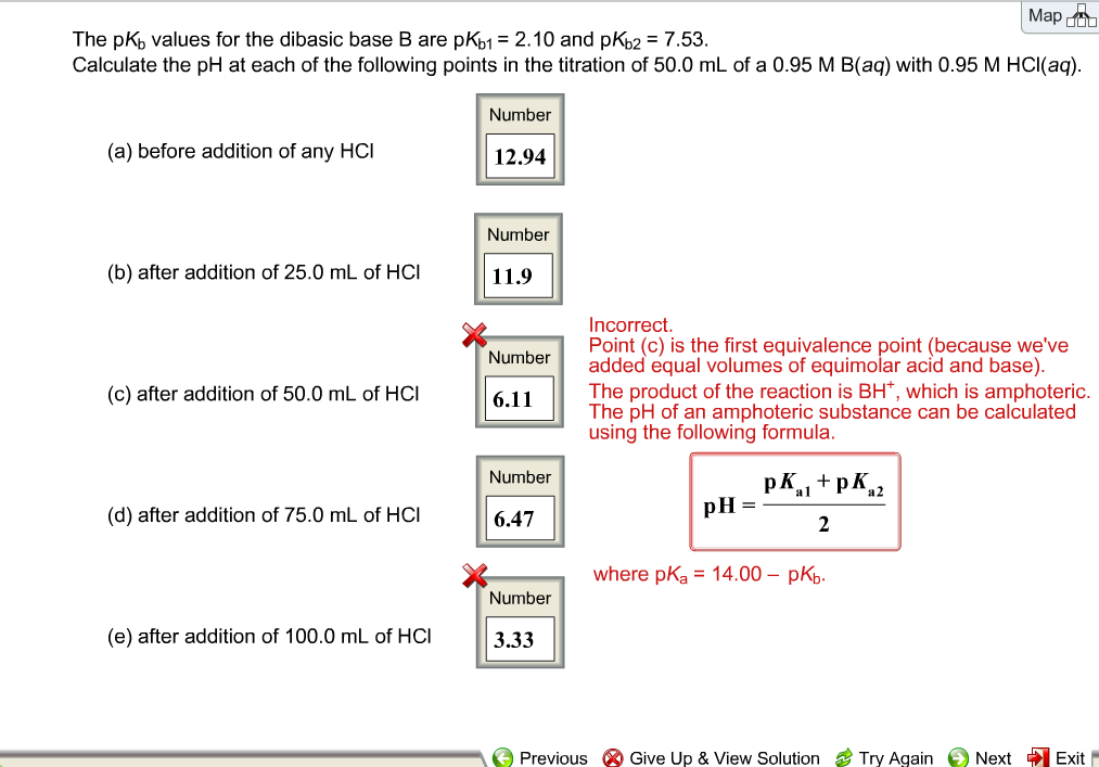 Solved The pK_b values for the dibasic base B are pK_b1 = | Chegg.com