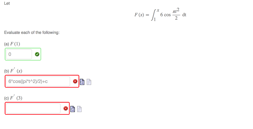 Solved Let F(x)= J1 6cos? Evaluate each of the following 0 | Chegg.com