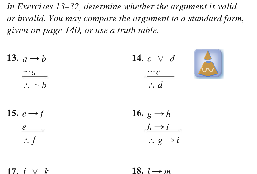 Solved In Exercises 13-32, determine whether the argument is | Chegg.com