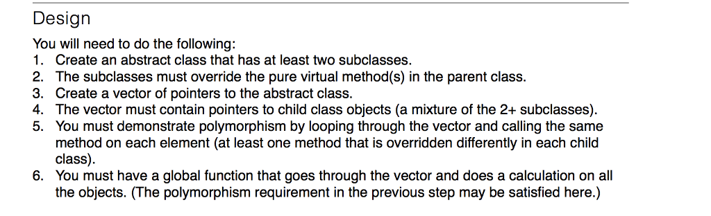 Solved Design You will need to do the following: 1. Create | Chegg.com