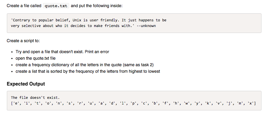 Solved Create a file called quote.txt and put the following | Chegg.com