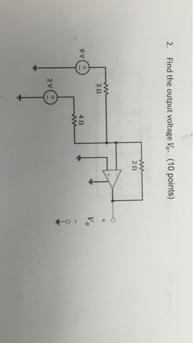 Solved Find the output voltage V_0. | Chegg.com Solved Find the output voltage V_0. | Chegg.com