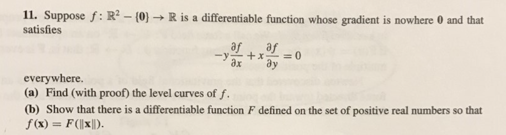 Suppose f: R^2 - {0} rightarrow R is a differentiable | Chegg.com