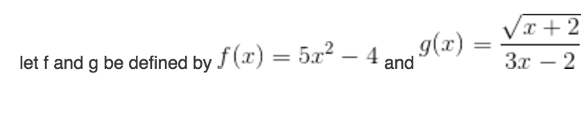 Solved find f+g and domain of f+g. Please show step by step | Chegg.com