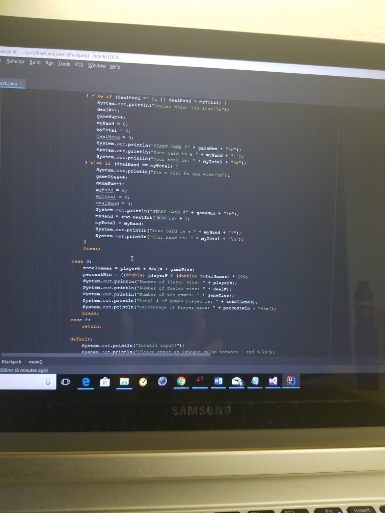 Solved te Code Analyge Sefactor Build Run Tools VCS Window | Chegg.com