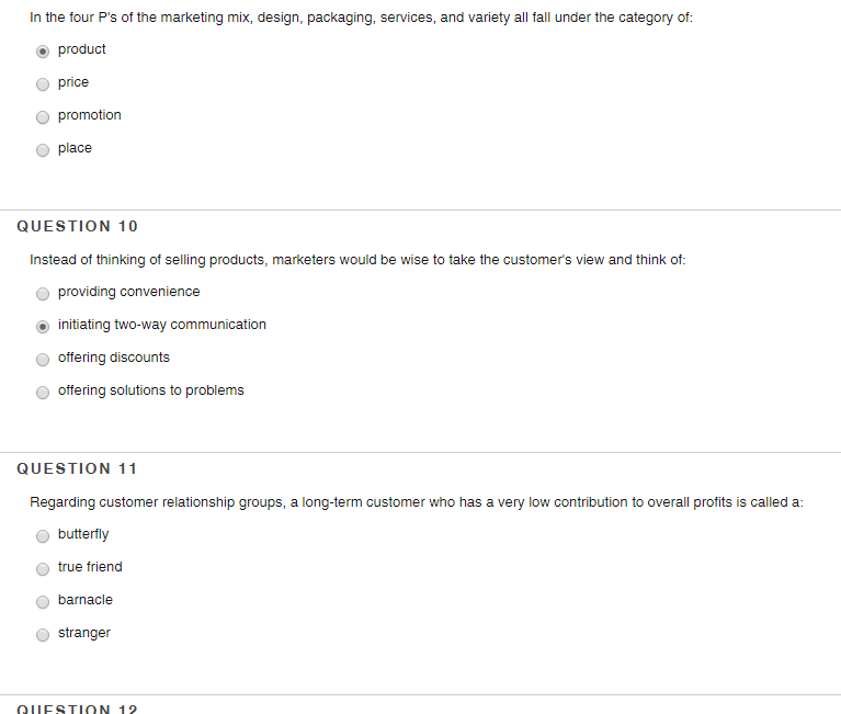 Solved In the four P's of the marketing mix, design, | Chegg.com